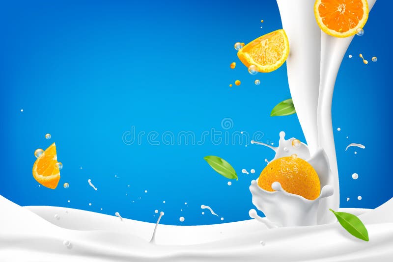 Abstract Milk Background in White and Blue Stock Illustration ...