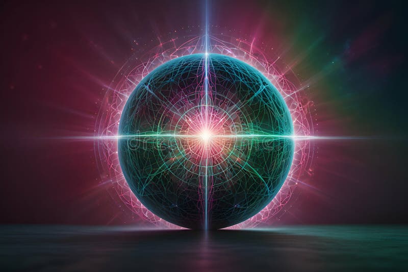 Abstract Mindfulness Connection with the Divine Source Central White ...