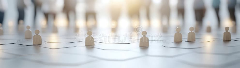 Abstract Miniature Figures on Textured Surface Stock Illustration ...