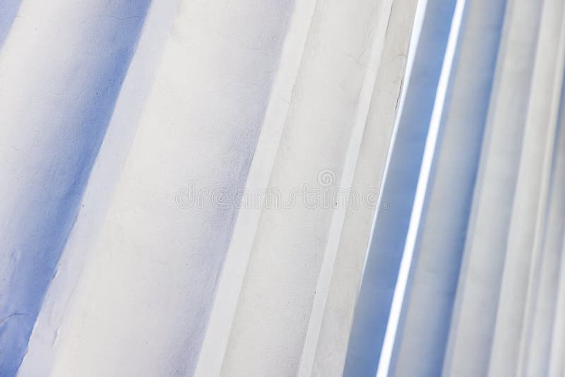 Abstract Minimal Architecture Background with White Pillars Stock Image ...
