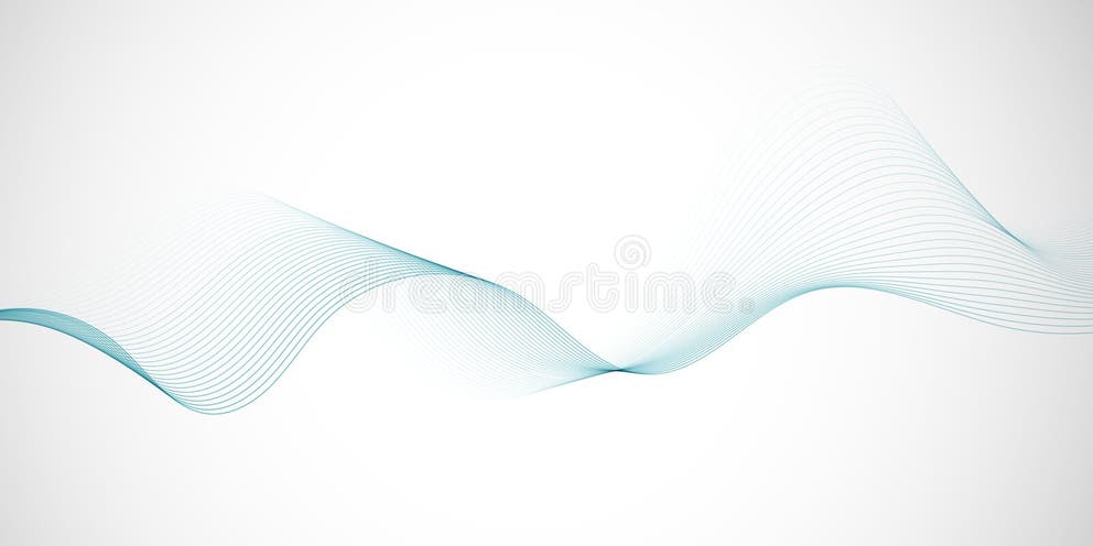 Abstract Minimal Banner with Flowing Lines Design Stock Vector ...