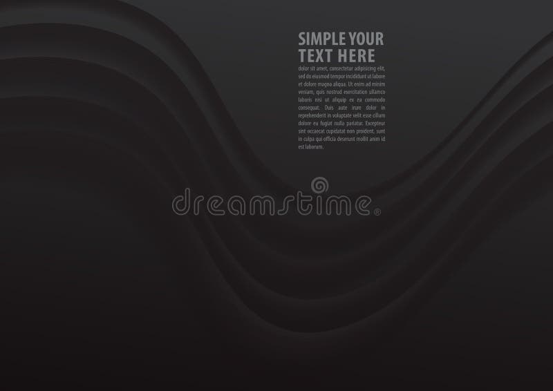 Abstract Minimal Black Material Background 3d Render Stock Vector ...