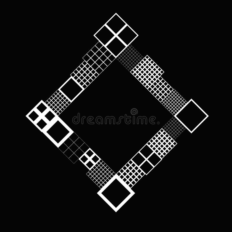 Abstract Minimal Diagonal Square Badge Decoration Design Element Stock ...