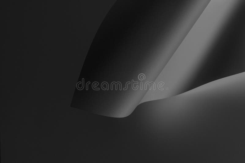 Abstract Minimal Geometric Shape Black Color Paper Background Stock ...