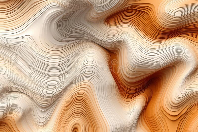 Abstract Minimal Lines Waves Pattern Background Stock Illustration ...