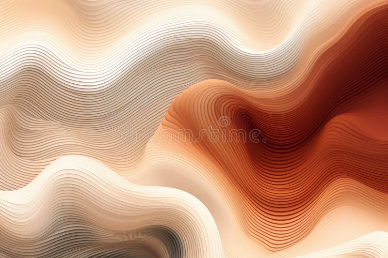 Abstract Minimal Lines Waves Pattern Background Stock Illustration ...