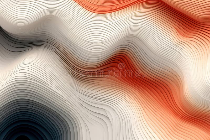 Abstract Minimal Lines Waves Pattern Background Stock Illustration ...