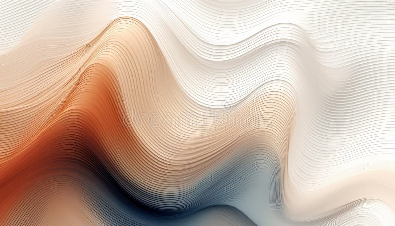 Abstract Minimal Lines Waves Pattern Background Stock Illustration ...