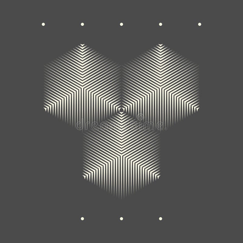 Abstract Minimal Logo. Geometric Monochrome Graphic Design Stock Vector ...