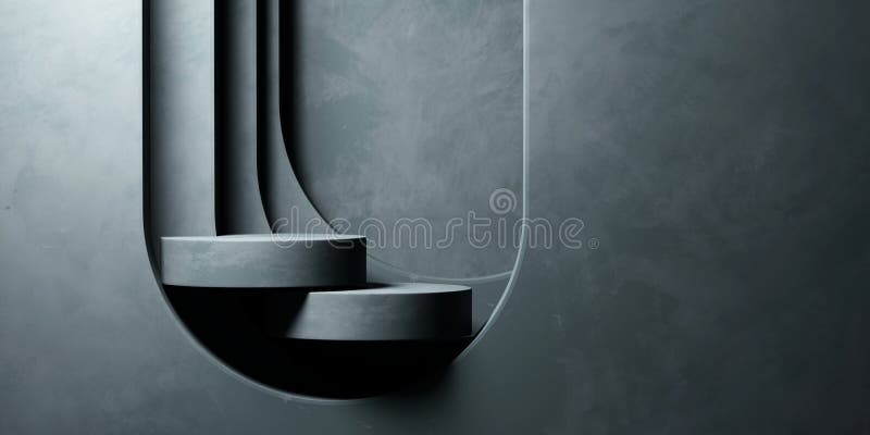 Abstract Minimal Modern Podium Platform for Product Display Showcase 3D ...