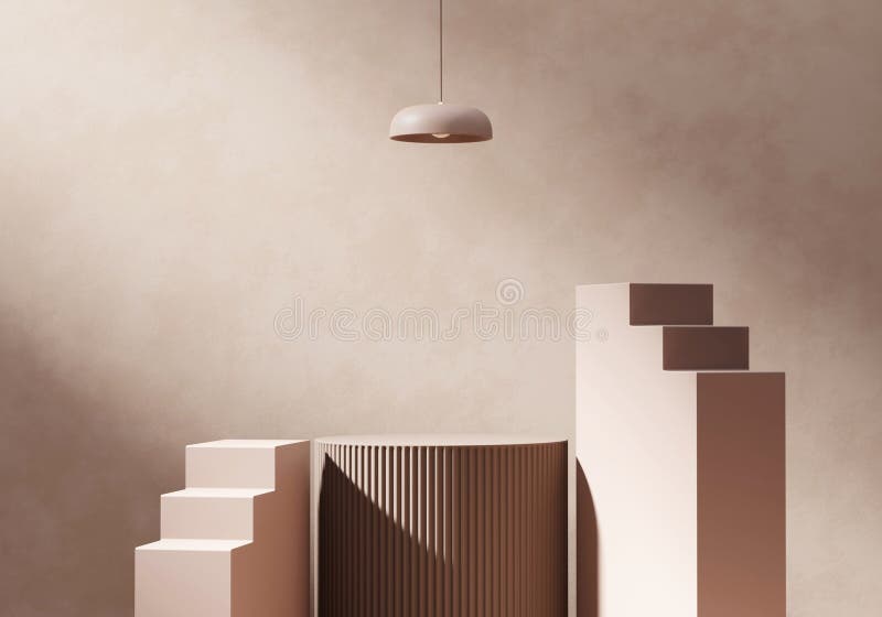 Abstract Minimal Modern Podium Platform for Product Display Showcase 3D ...