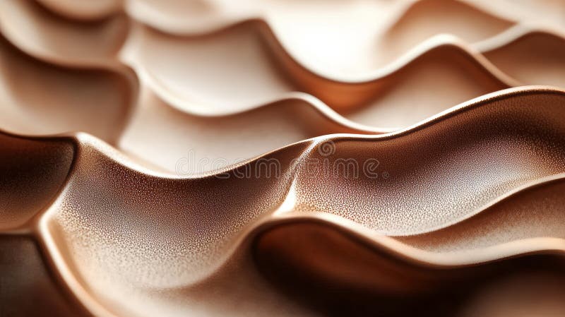Abstract Minimal Pattern,3D Render,Mocha Mousse Color,Wavy Background ...