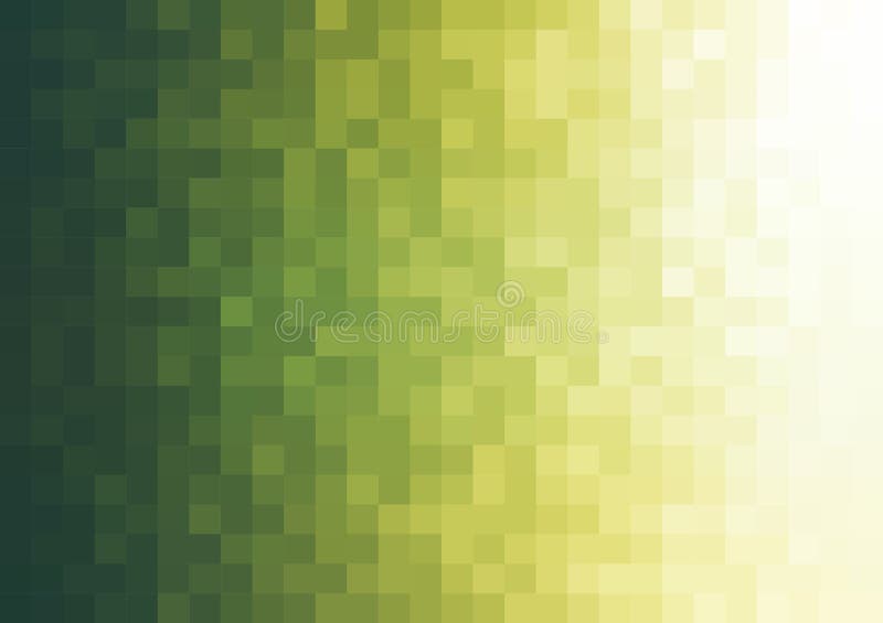 Abstract Minimal Pixel Background in Shade of Green Illustration ...