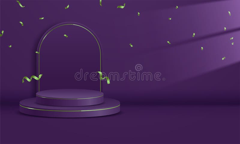 Abstract Minimal Scene with Geometric Forms Stock Vector - Illustration ...