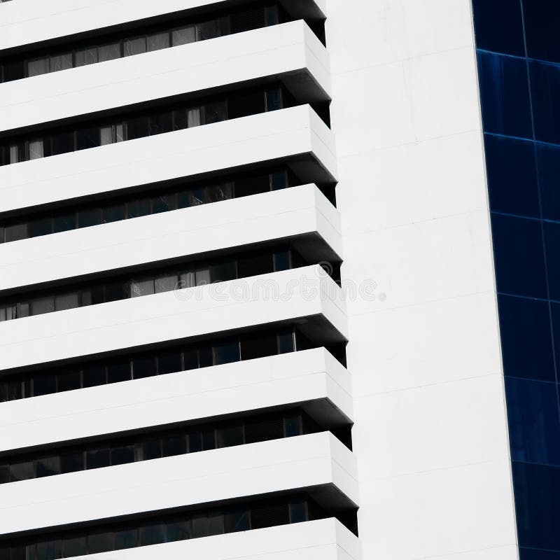Abstract Minimal Style Architecture. Modern Building Facade Stock Photo ...