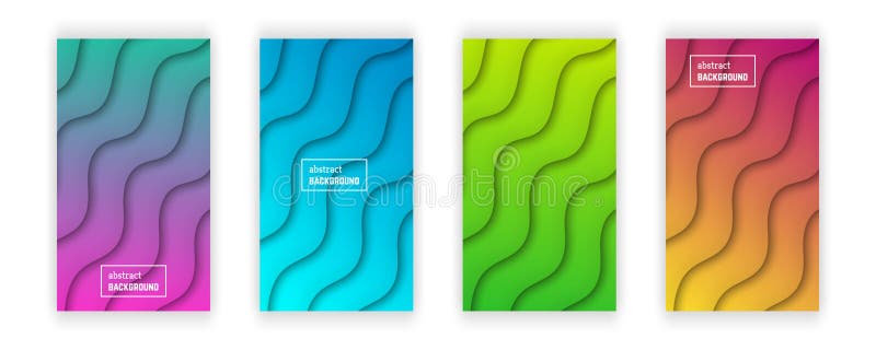 Abstract Minimal Wave Geometric Background Stock Vector - Illustration ...