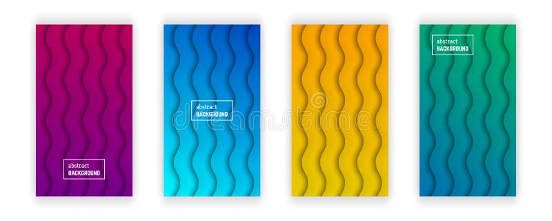 Abstract Minimal Wave Geometric Background Stock Vector - Illustration ...