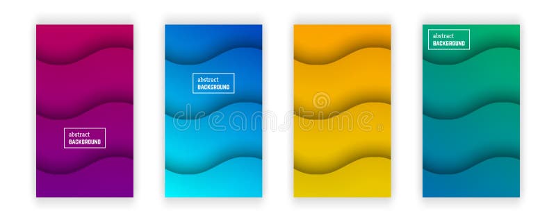 Abstract Minimal Wave Geometric Background Stock Vector - Illustration ...