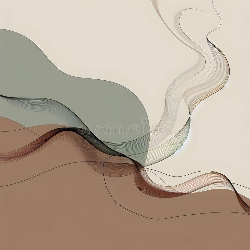 Abstract Minimal Wave with Modern Flow Pattern and Sophisticated Movement Design Stock ...