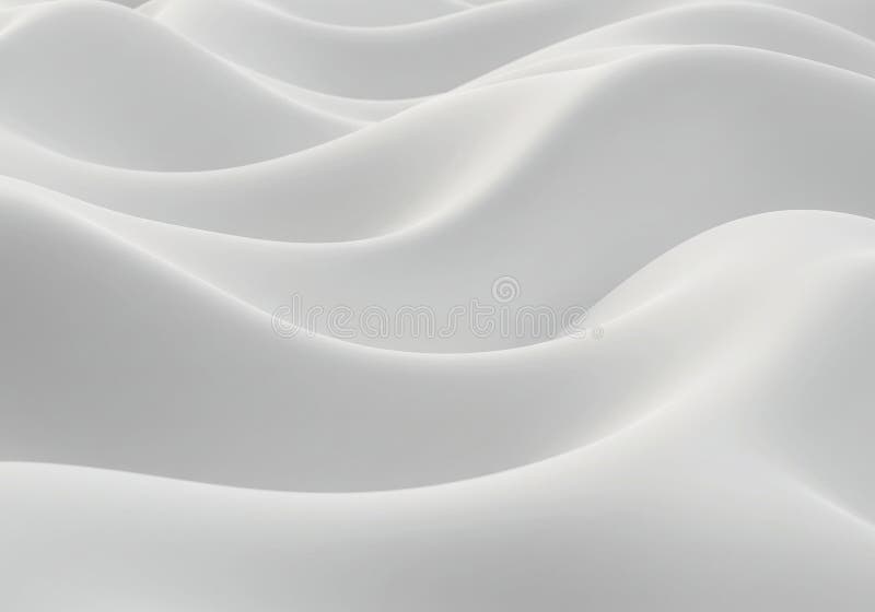 Abstract Minimal White Wave Pattern Background in Smooth Flowing Design ...