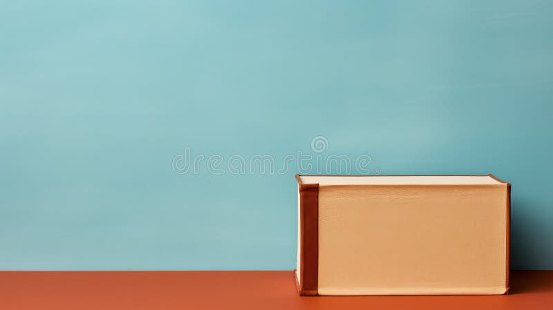 Abstract Minimalism Appreciator: a Book on Solid Background Stock ...