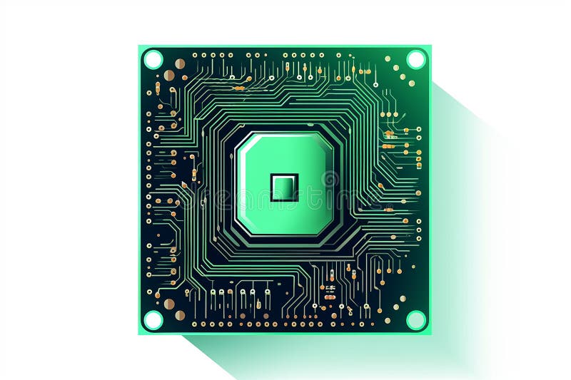 Abstract and Minimalist Art of Colorful Technology or Electronics ...