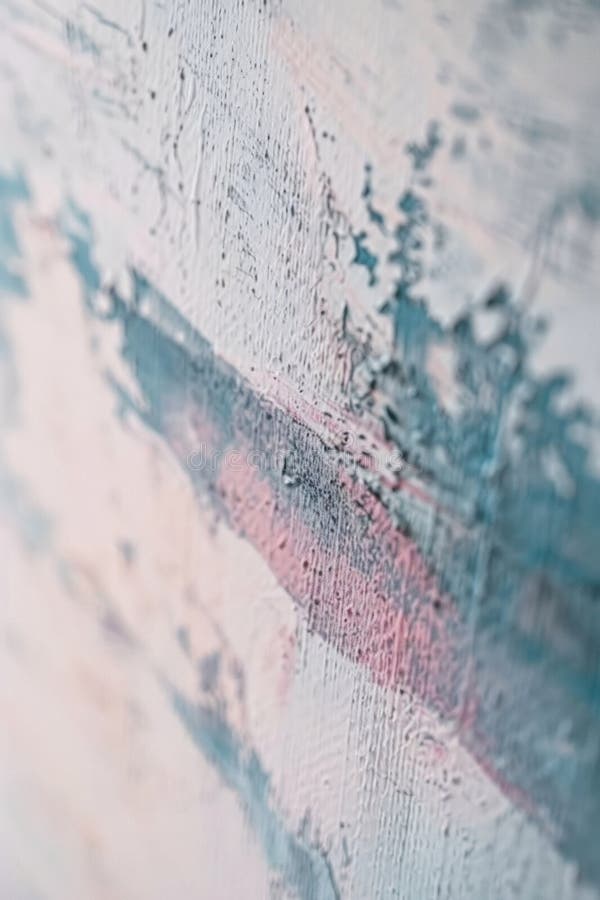 Abstract Minimalist Artwork with Translucent Brush Strokes in Blue and ...