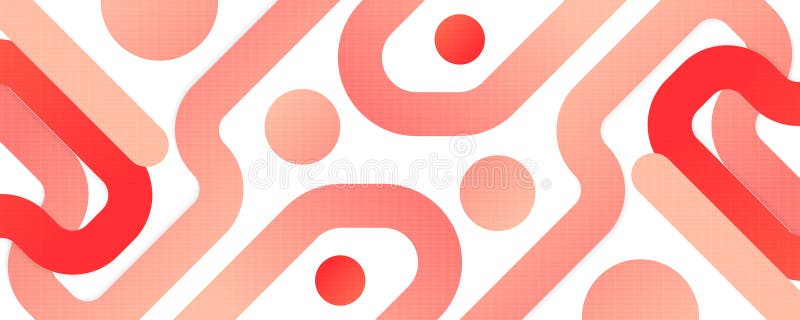 Abstract and Minimalist Background Design with Red and Peach Geometric ...