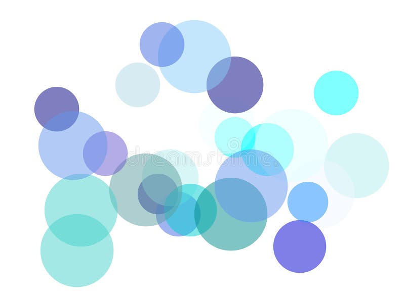 Abstract Blue Circles with White Background Stock Illustration ...