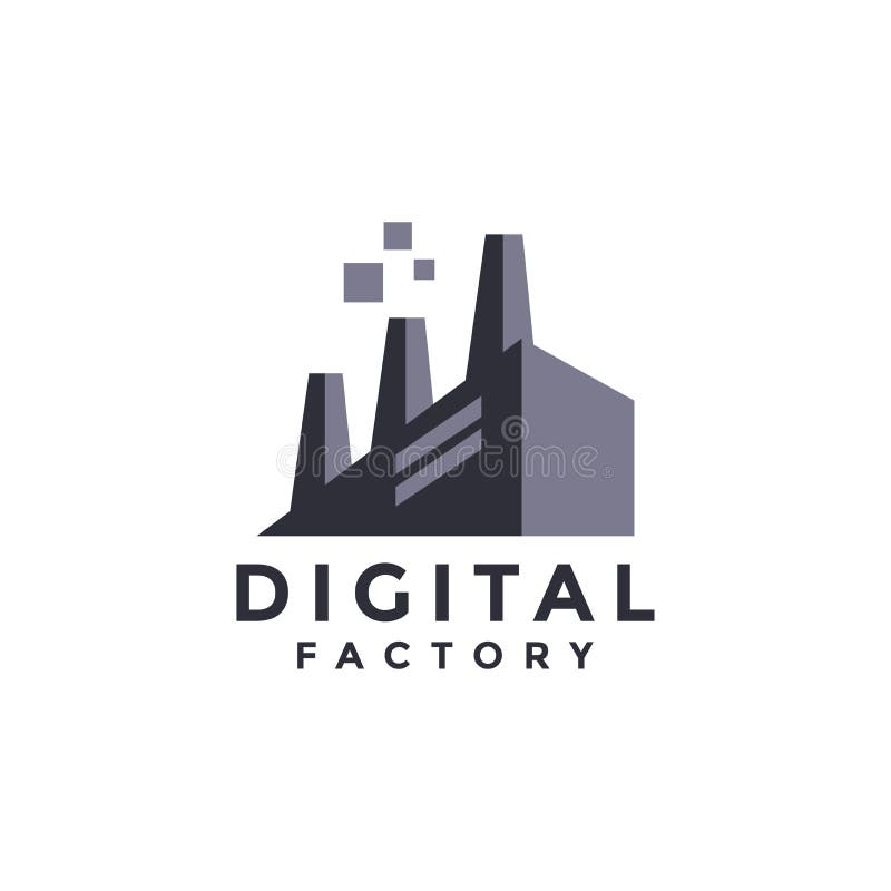 Digital, Factory, Manufacturing, Production, Product Flat Color Icon ...