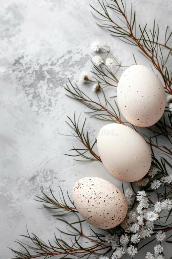 Abstract Minimalist Easter Natural Background with Lots of Space for ...