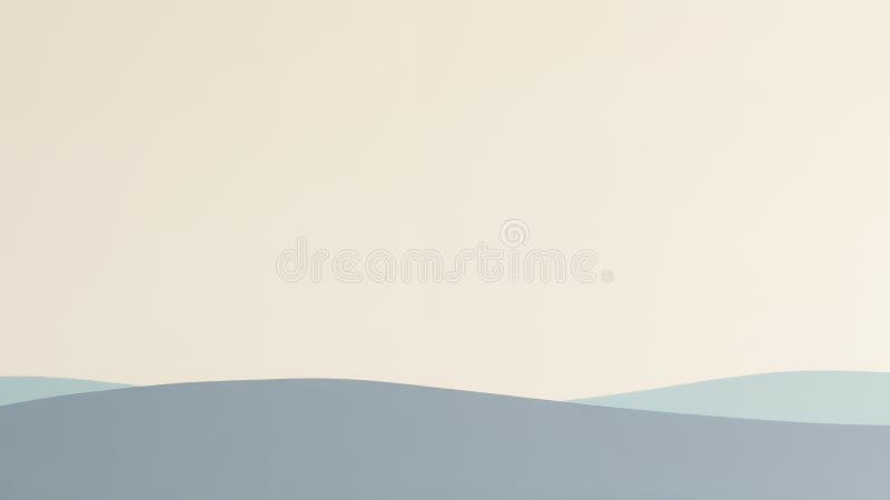 Abstract Minimalist Landscape with Blue and Cream Tones Stock ...