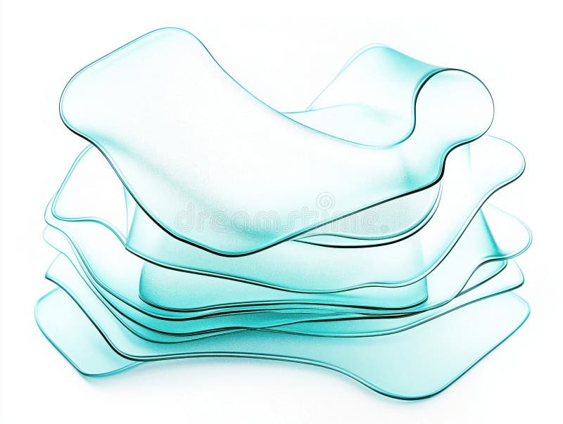 Abstract Minimalist Overlapping Glass Layers Design for Modern ...