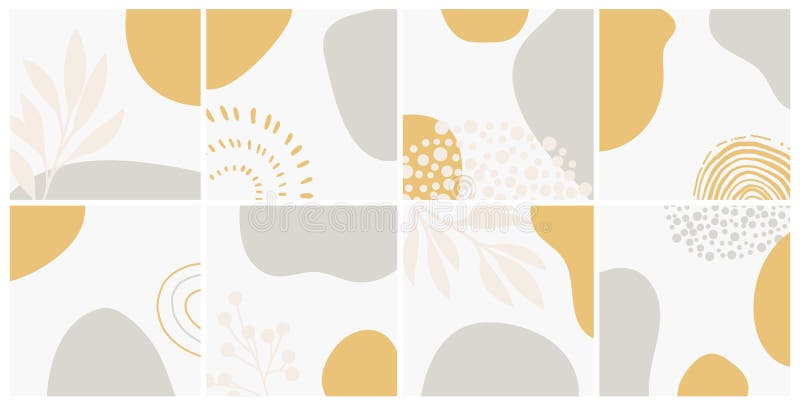 Abstract Minimalist Poster Backgrounds. Stock Vector - Illustration of ...