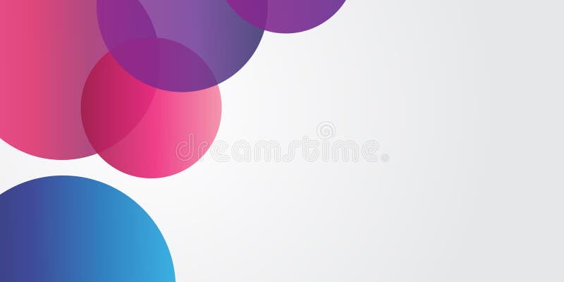 Abstract Minimalist Red, Purple and Blue Colored Circles Pattern ...
