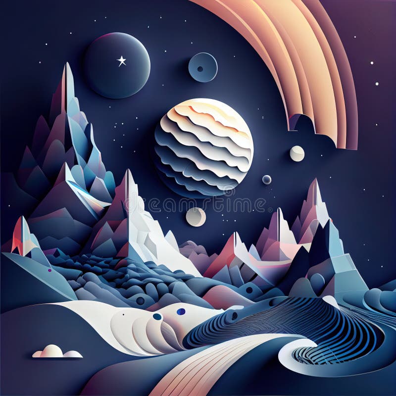 Moonscape Landscape Stock Illustrations – 356 Moonscape Landscape Stock ...