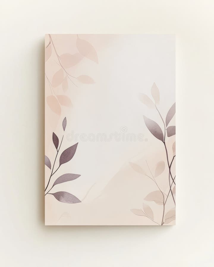 Elegant Botanical Wedding Program Design with Minimalist Illustration ...