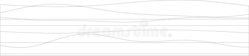 Abstract Minimalist Wave Design with Flowing Lines and Curves Stock ...