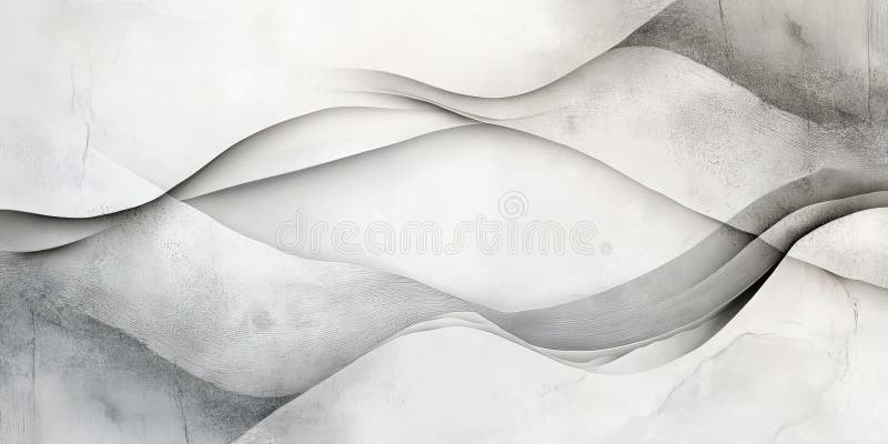 Abstract Minimalist Wave Pattern in Monochrome Tones with Soft Curves ...