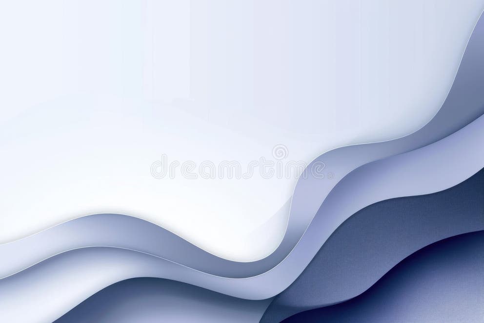Abstract Minimalist Wave Pattern with Soft Blue and White Curves Stock ...