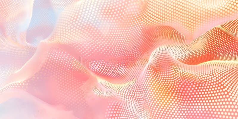 Abstract Minimalistic Background with Dot Matrix Effect in Pointillism Style,delicate Peach Fuzz ...