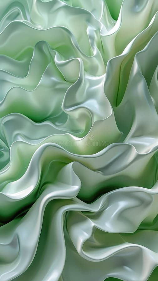 Abstract Minimalistic Background with Seamless Patterns in Light Green ...