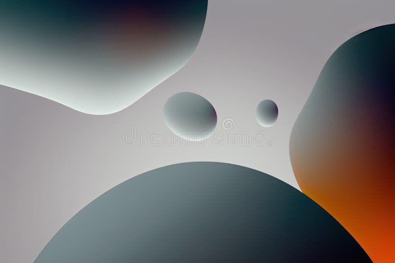 Abstract Minimalistic Background with Volumetric Three-dimensional ...