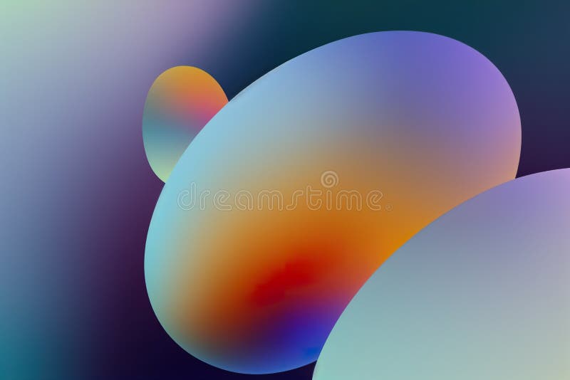 Abstract Minimalistic Background with Volumetric Three-dimensional ...