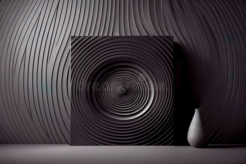 Abstract Minimalistic Black Texture Background. Generative AI Stock ...