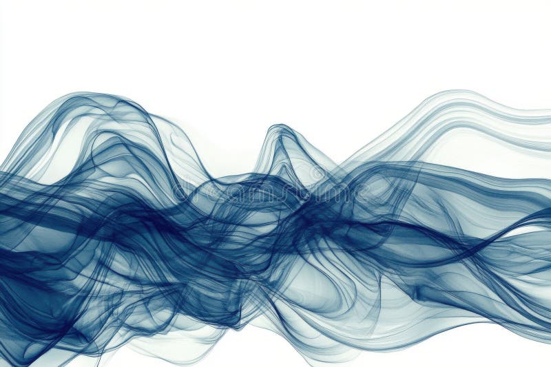 Abstract Minimalistic Blue Wave Pattern for Modern Design and Decor ...