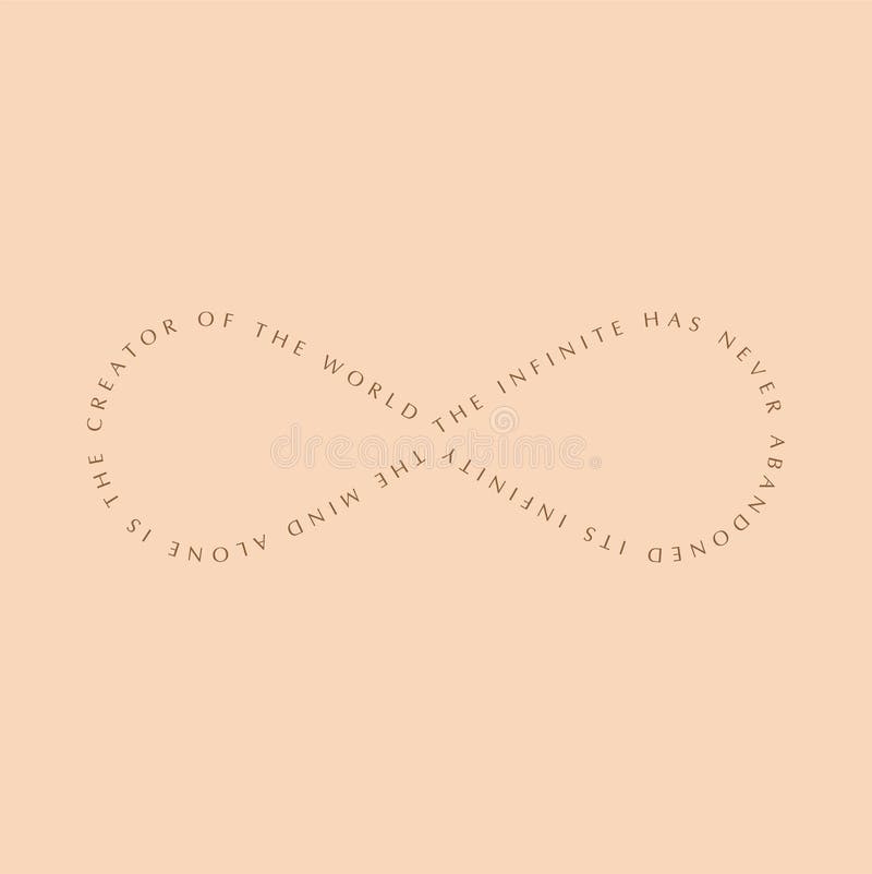 Infinity, Infinity Symbol, Text. Geometric Form, Modern Round Shape ...