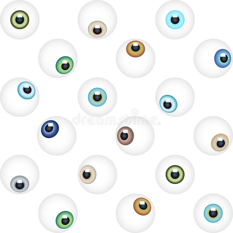 Abstract Minimalistic Eye Vector Seamless Pattern Stock Vector ...