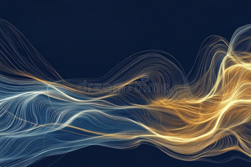 Abstract Minimalistic Fire and Energy Flow for Creative Design Stock ...