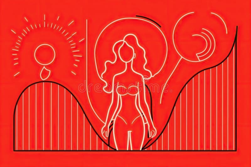 Abstract Minimalistic Menstrual Circle, Created with Generative AI ...